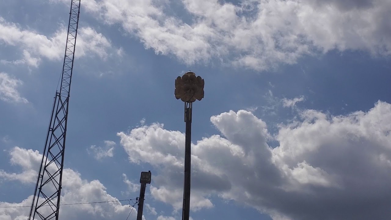 Federal Signal 2t22 Siren At Chandler Oklahoma Youtube