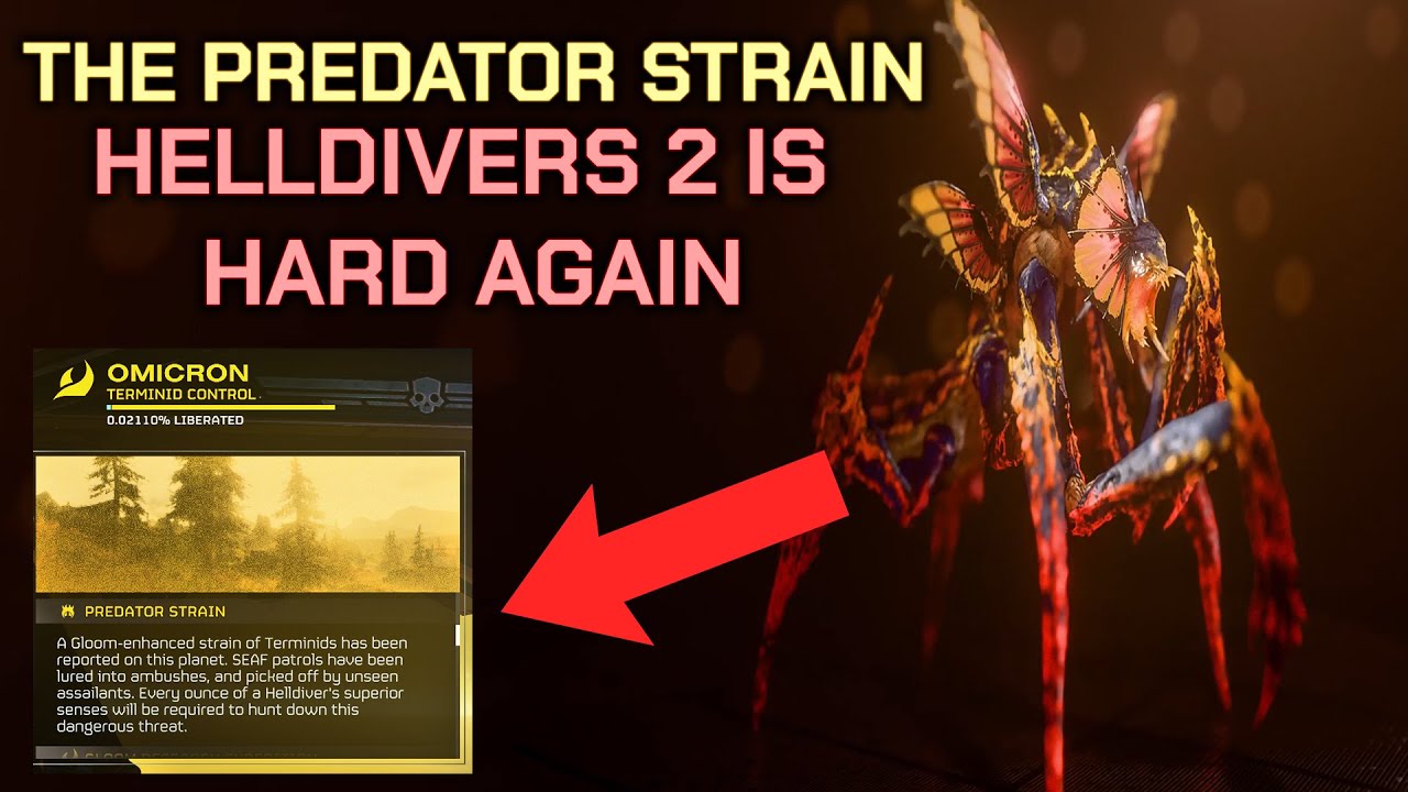 Bugs Have Evolved The Predator Strain Outbreak Helldivers 2 Loadout