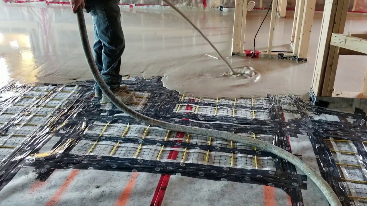 Bétonsgi Installation D Un Plancher Chauffant Sur Membrane
