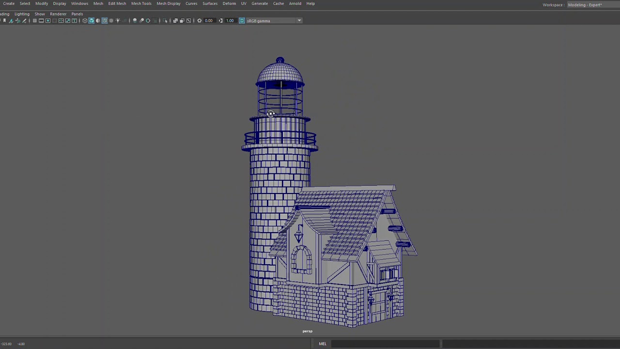 Lighthouse Made Using Autodesk Maya Youtube
