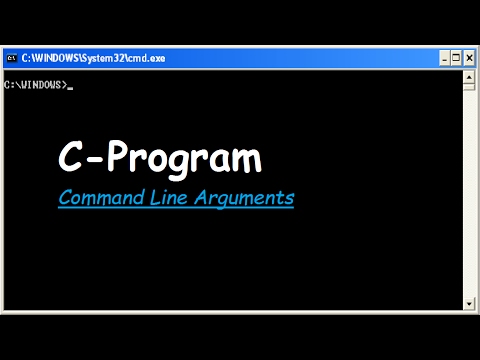Command Line Arguments C Program Youtube