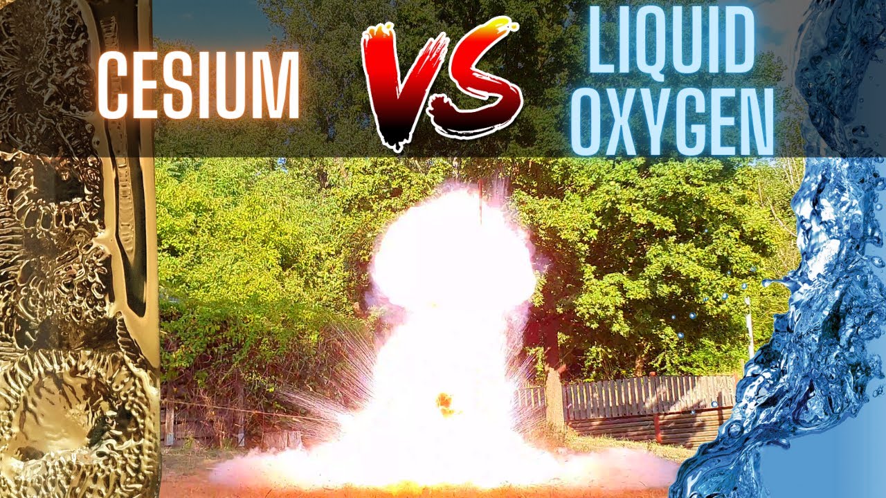 Cesium And Liquid Oxygen The Most Spectacular Reaction I Have Ever