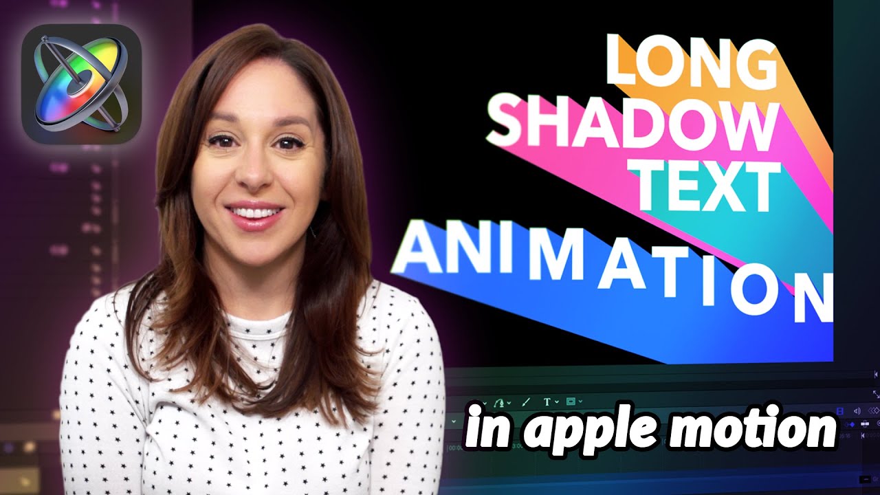 Long Shadow Text Animation Apple Motion Tutorial Youtube