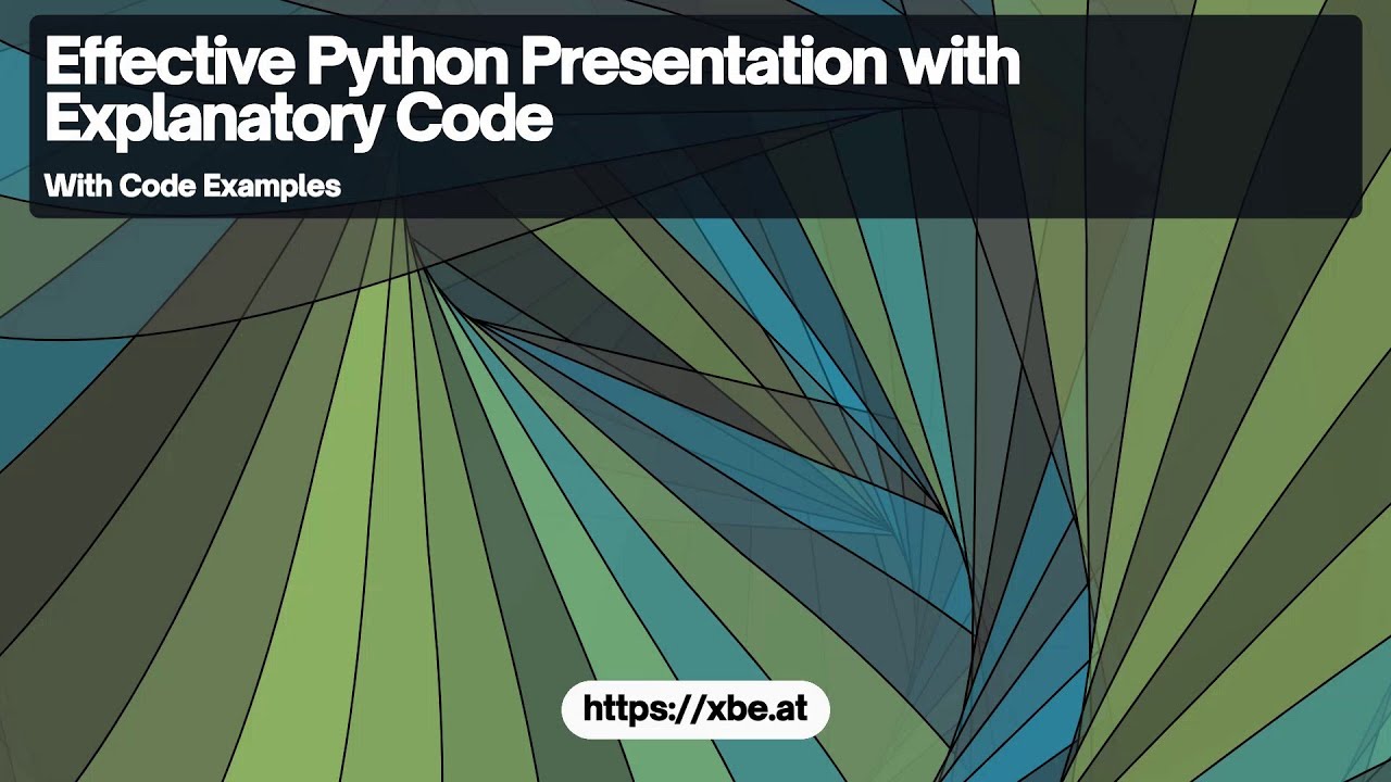 Effective Python Presentation Youtube