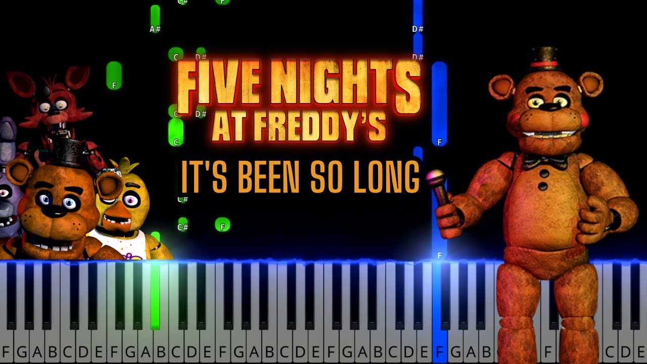 It S Been So Long Fnaf 2 Song Piano Tutorial Youtube