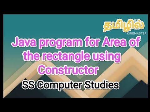 Java Program Area Of The Rectangle Using Constructor Java In Tamil