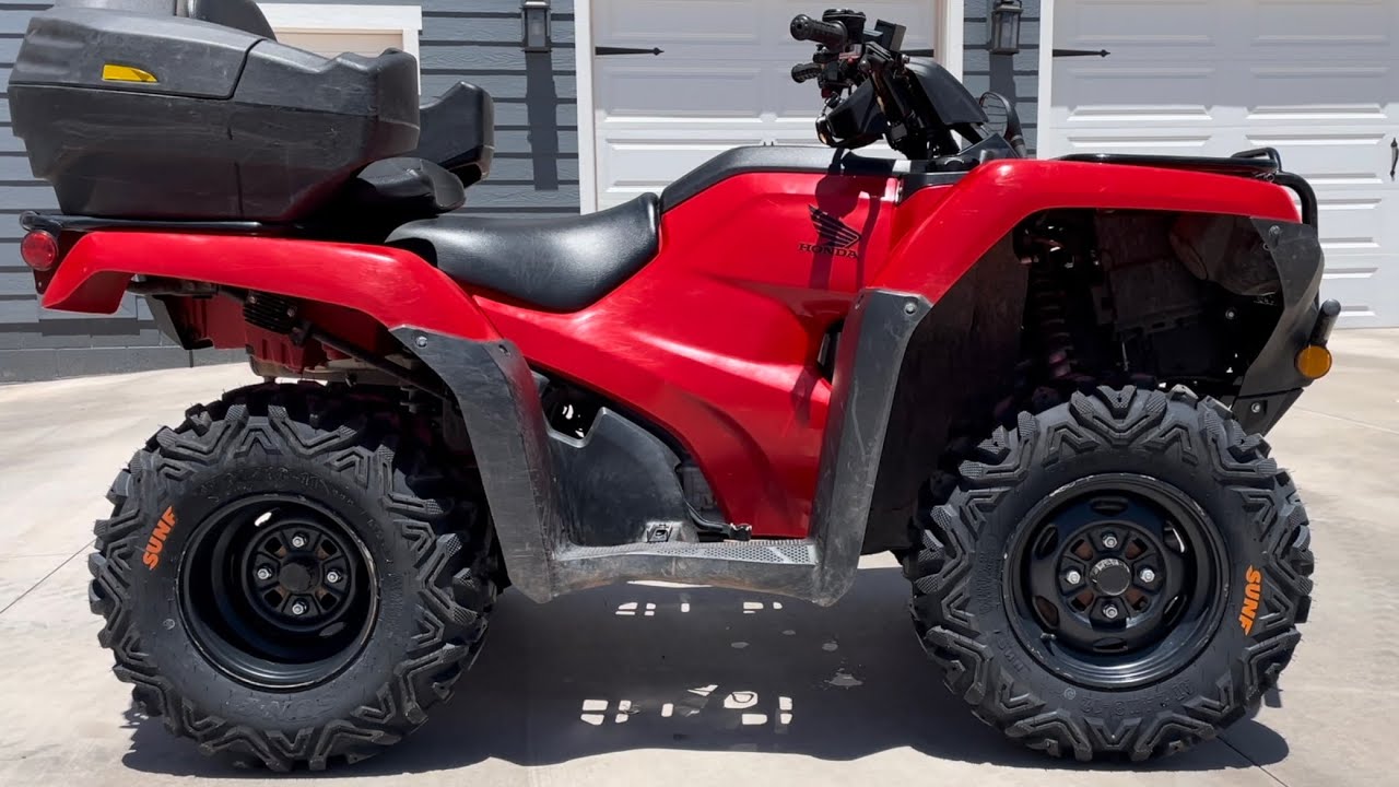 Tire Upgrade Honda Rancher Sunf A033 Tires Bundle Set Youtube