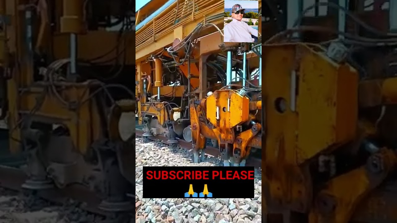 Railway Track Machine Machine In Railway Track Machine Work Youtube