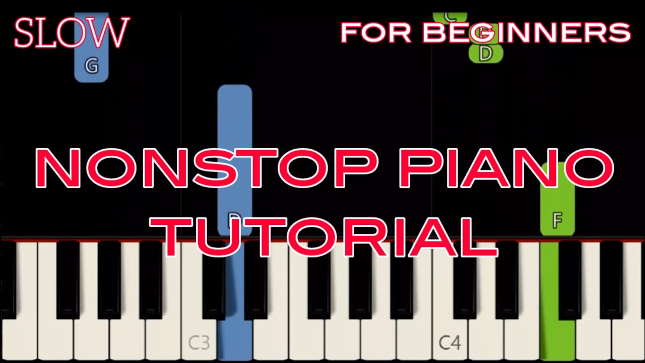 Nonstop Tutorial Easy Piano Loop Playing Youtube