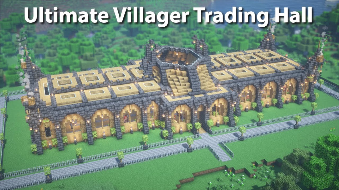 Minecraft Villager Trading Hall Design Work In Java Bedrock Both