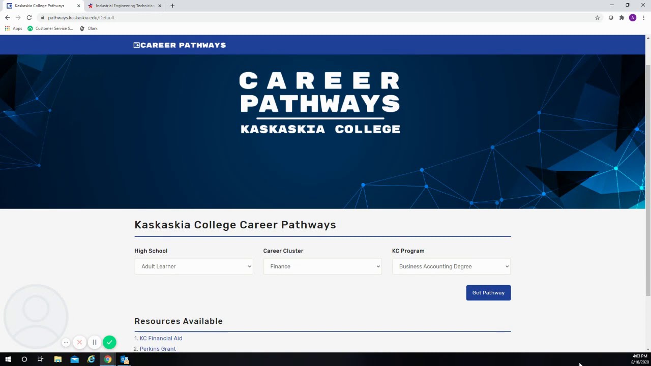 Kaskaskia College Career Pathways Youtube