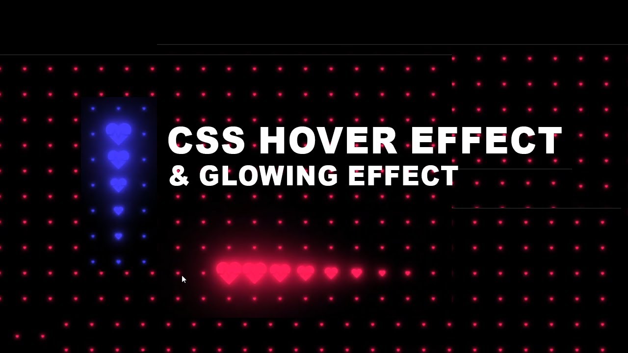 Css Creative Background Hover Effects Glowing Heartbeat Dots