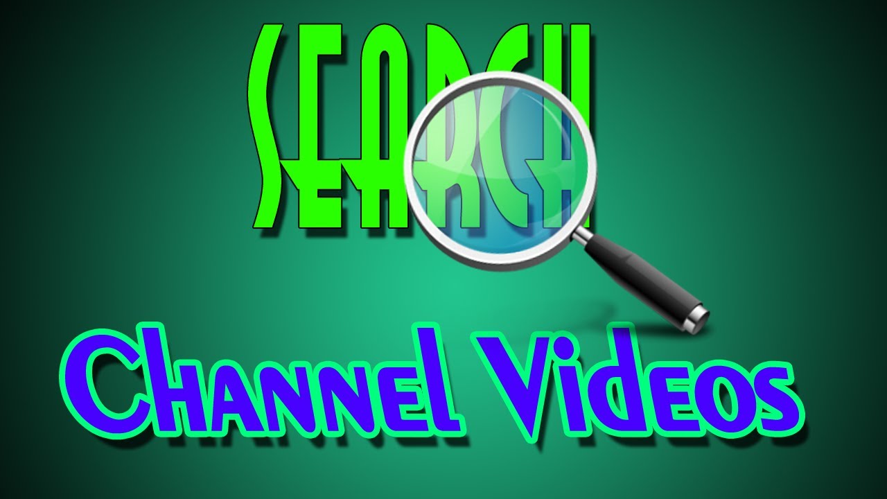 How To Use Search Feature On A Channel Youtube