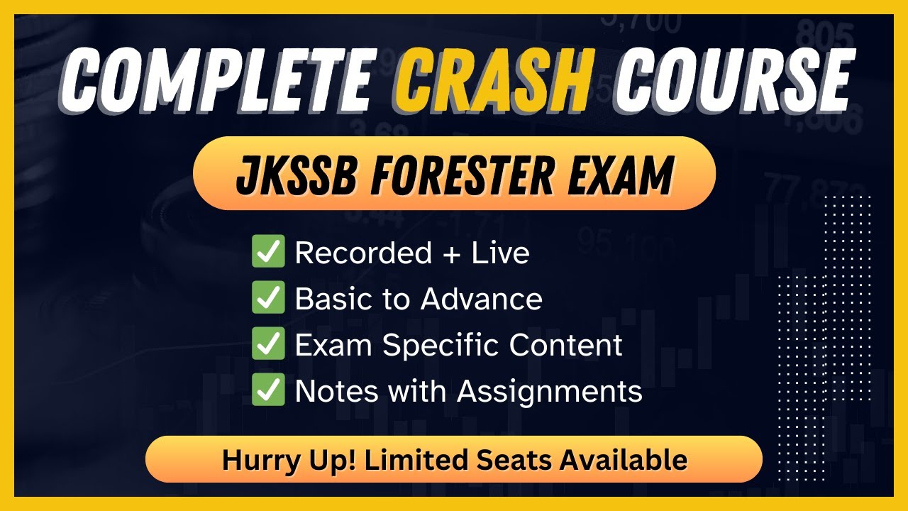 Forester Complete Course Available Jkssb Forester Online Classes
