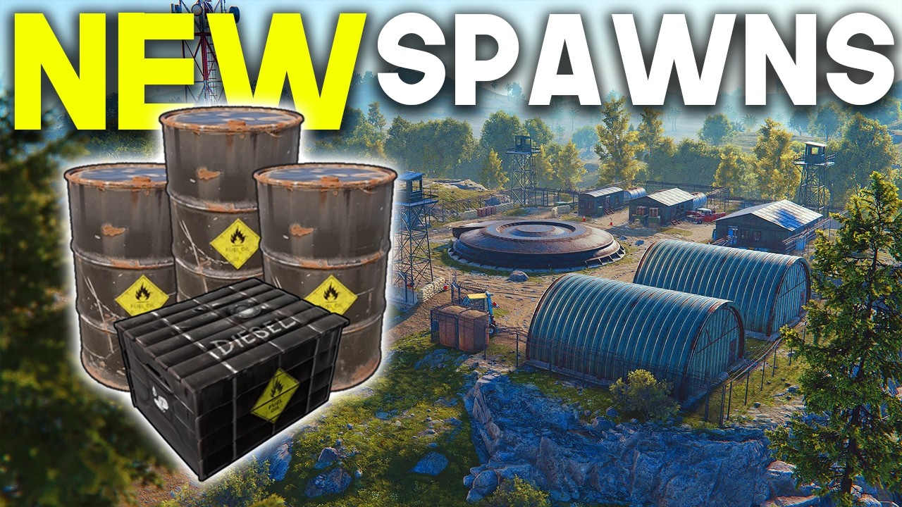 Every New Diesel Spawn Location In Rust Youtube