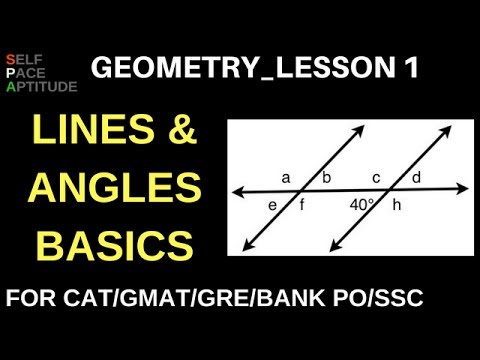 Geometry Lesson 1 Lines And Angles Basics Quantitative Aptitude For Cat