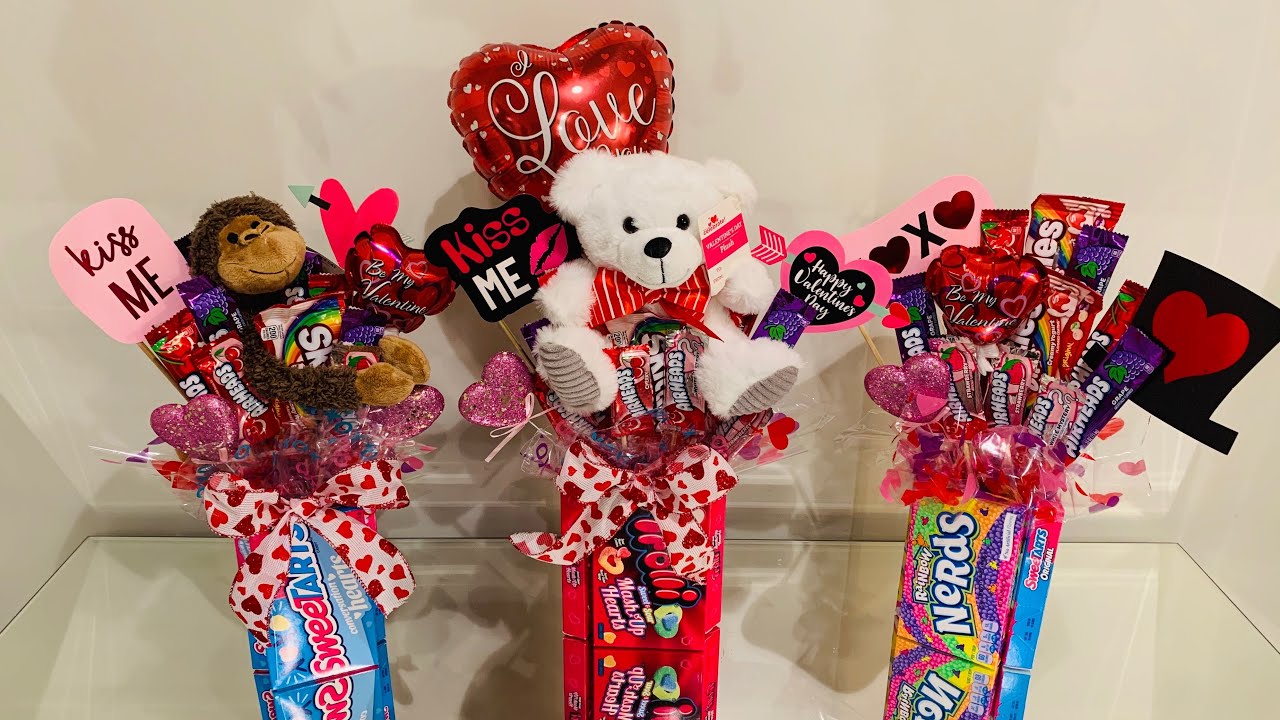 Diy Valentines Day Candy Arrangements