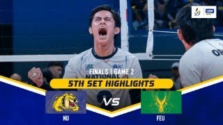 Nu Vs Feu Set 5 Game Highlights Uaap Season 87 Men S Volleyball Game 2 ...