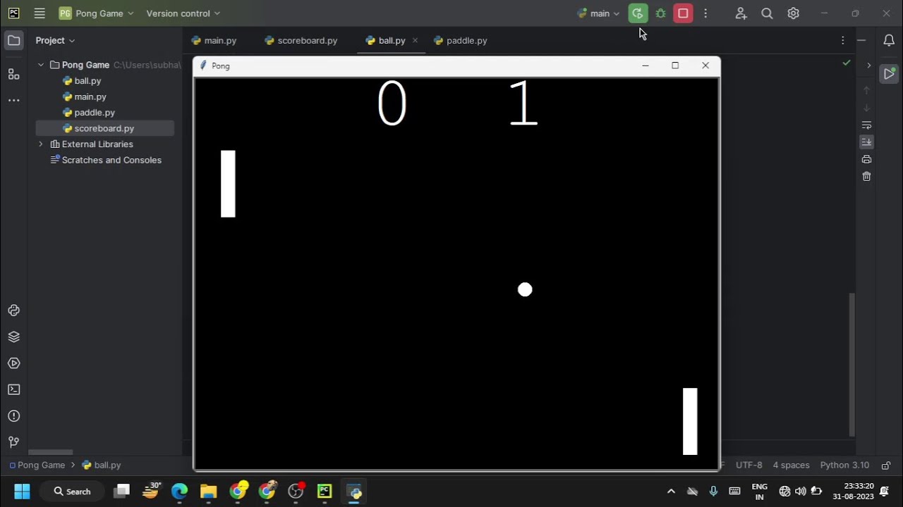 Pong Game Using Python At Emerita Yamamoto Blog