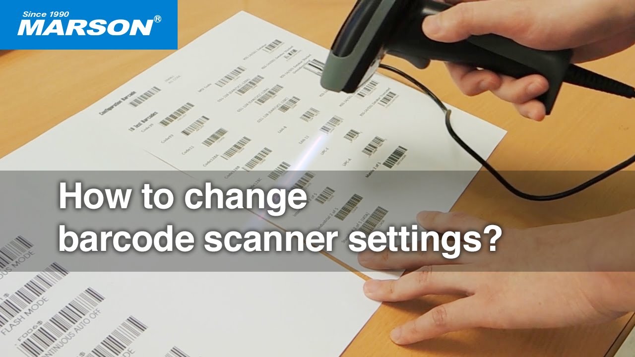 How To Change Barcode Scanner Settings Youtube