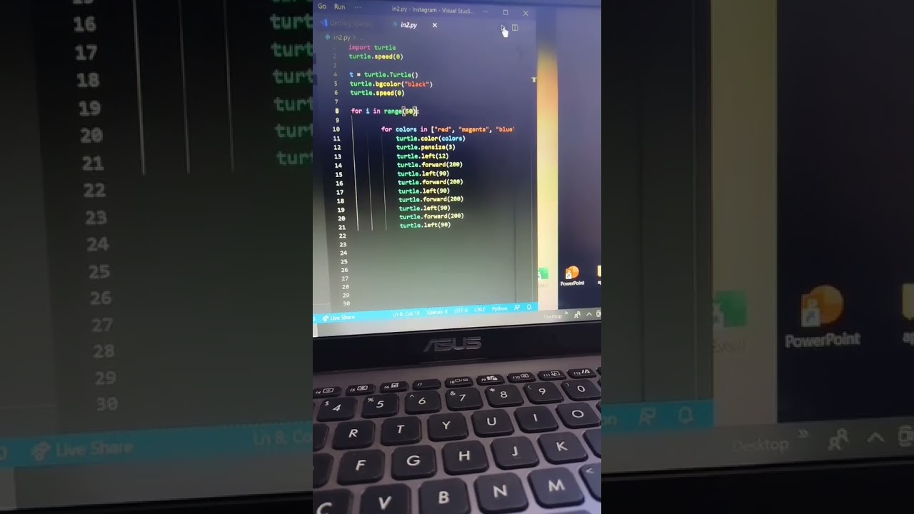 Simple Graphic Using Python Code Reels Codewithharry Youtube