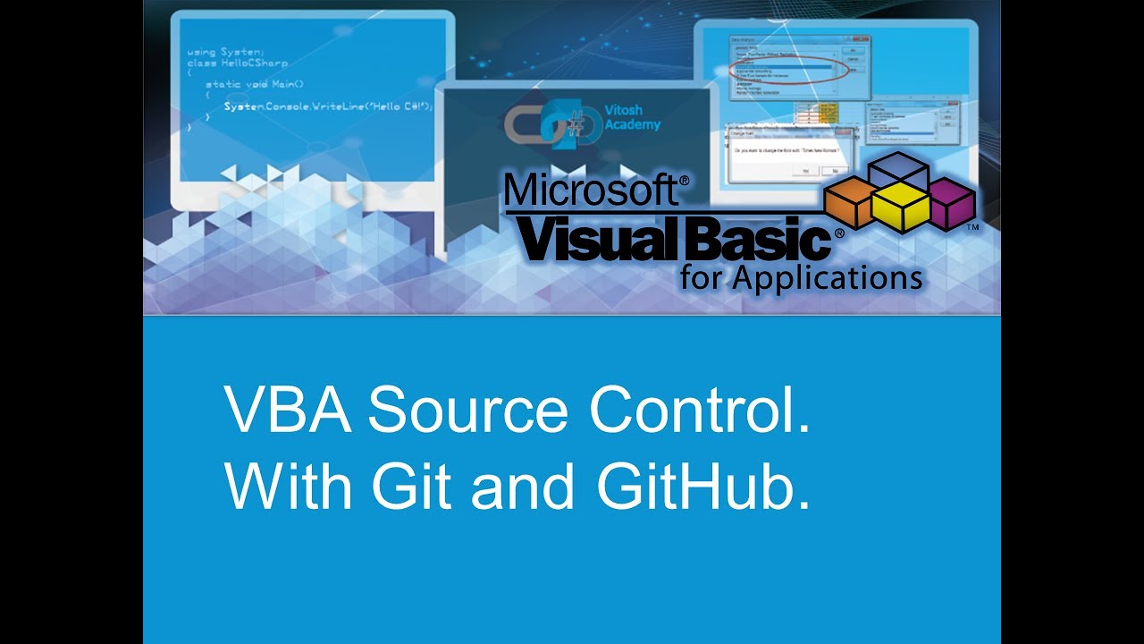 Vba Source Control With Git And Github Youtube