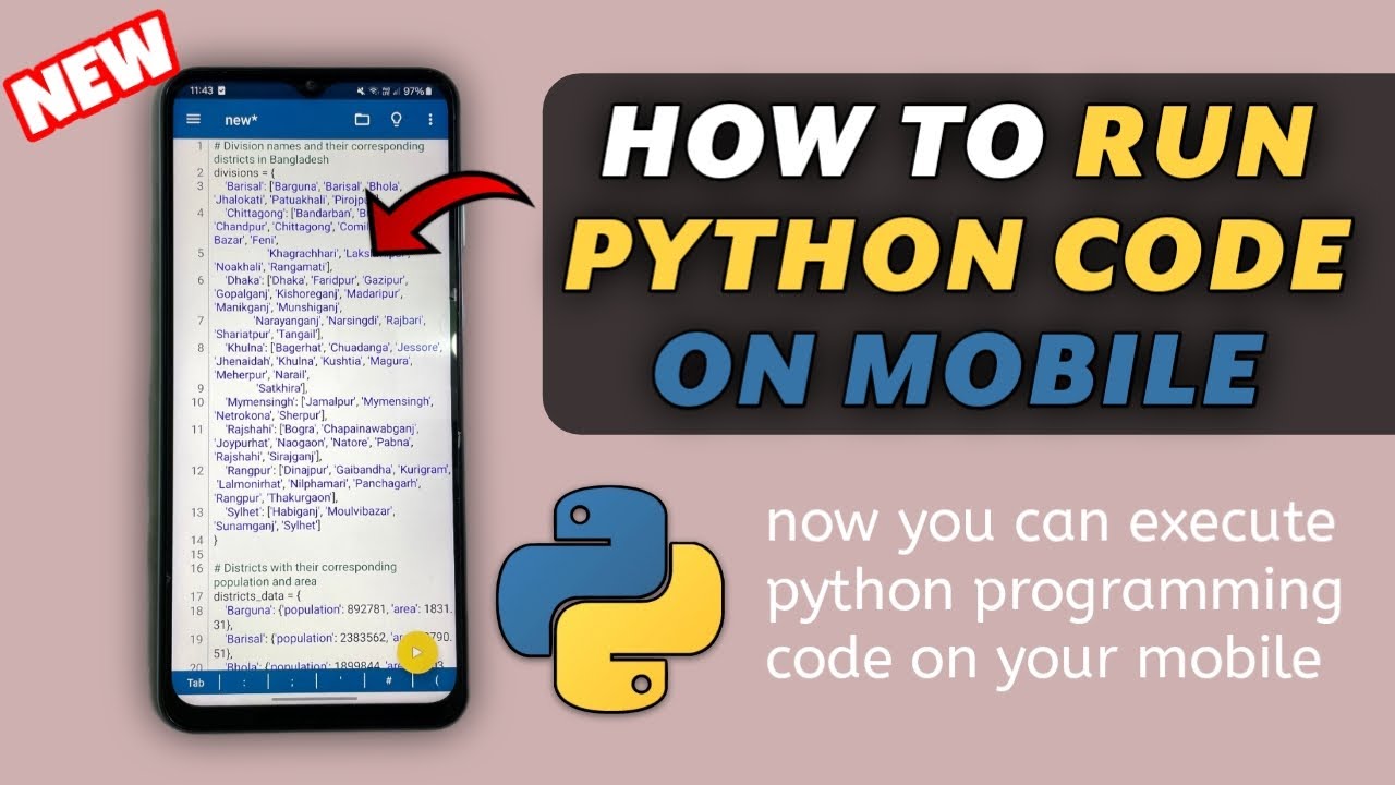How To Run Python Code On Android Mobile Full Guide Youtube