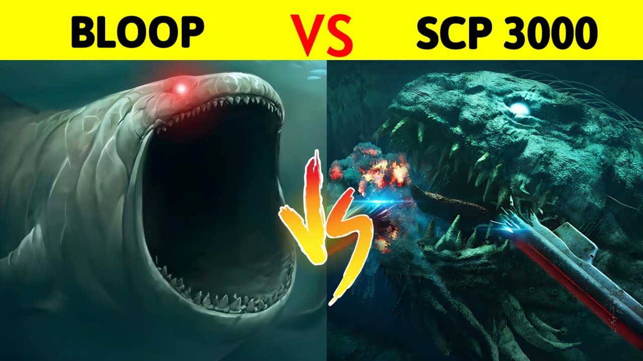 Bloop Vs Scp 3000 क य ह ग जब भ ड ग Megalodon Shark स भ खतरन क