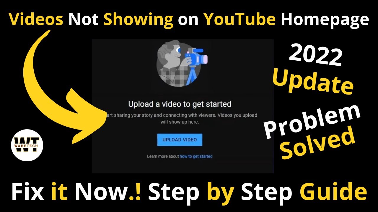 Videos Not Showing On Youtube Homepage No Videos On Youtube Homepage