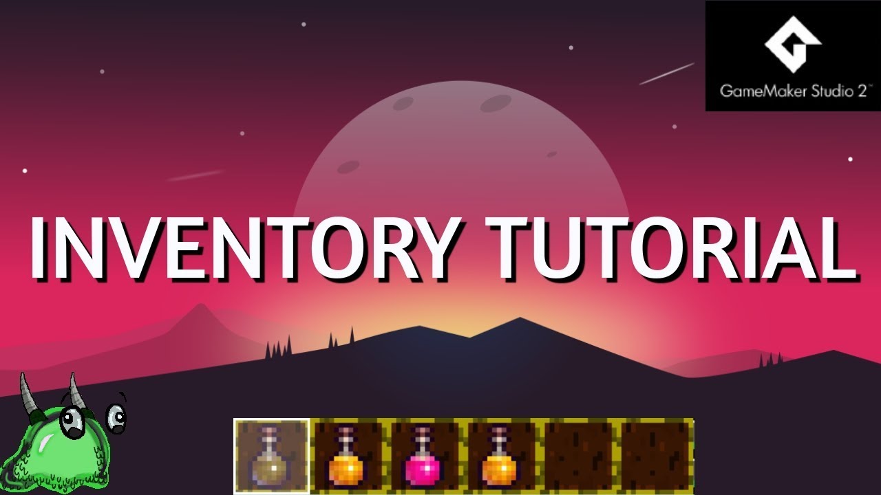 Gamemaker Studio 2 Inventory Tutorial Part 1 Youtube