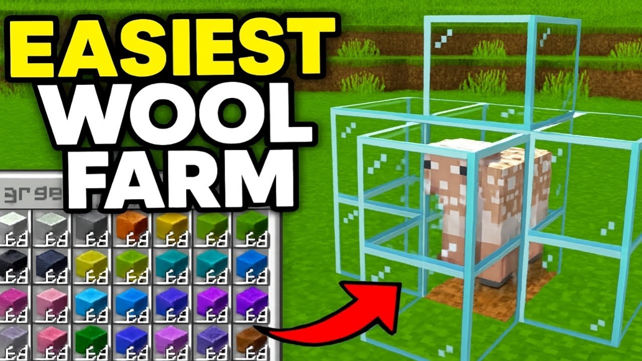 How To Make Easiest Wool Farm In Minecraft Bedrock 1 21 And 1 22