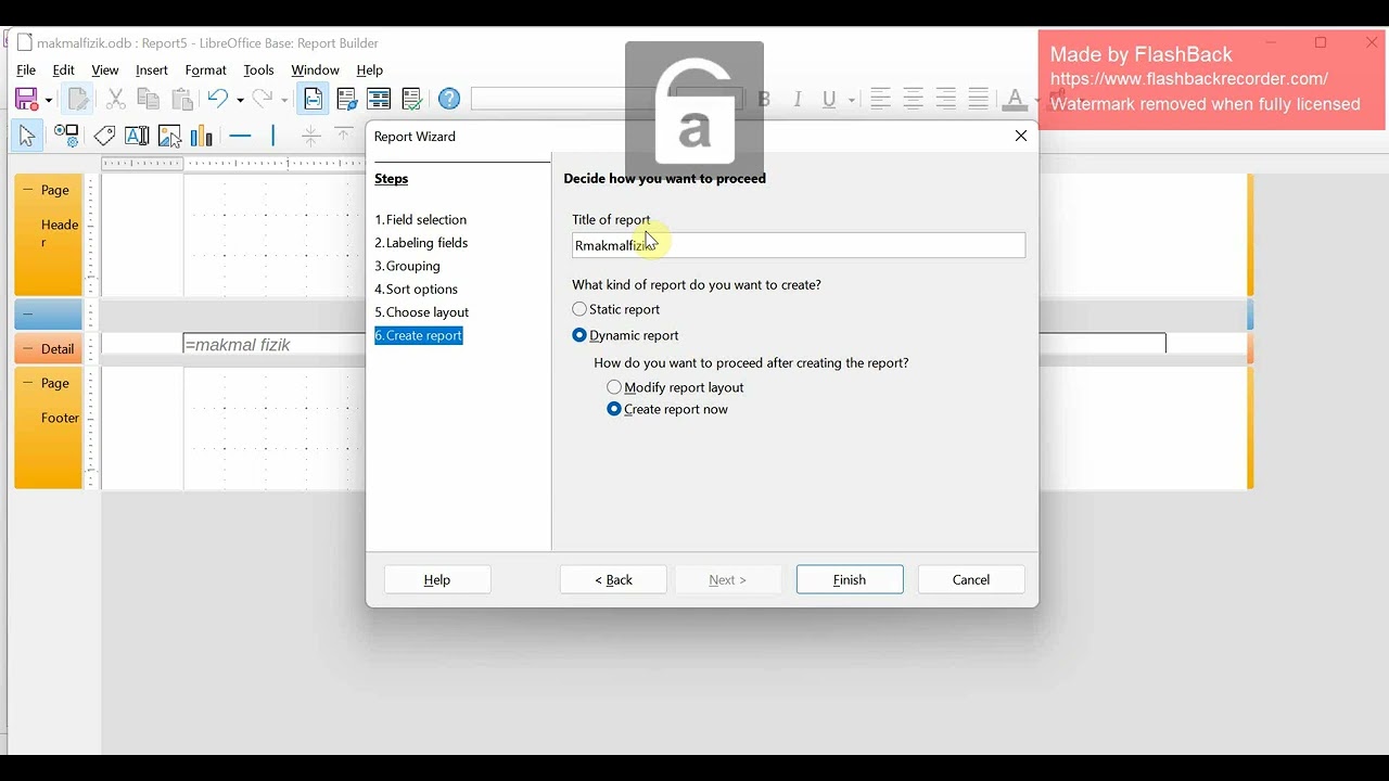How To Create Database Using Libreoffice Part 4 Youtube