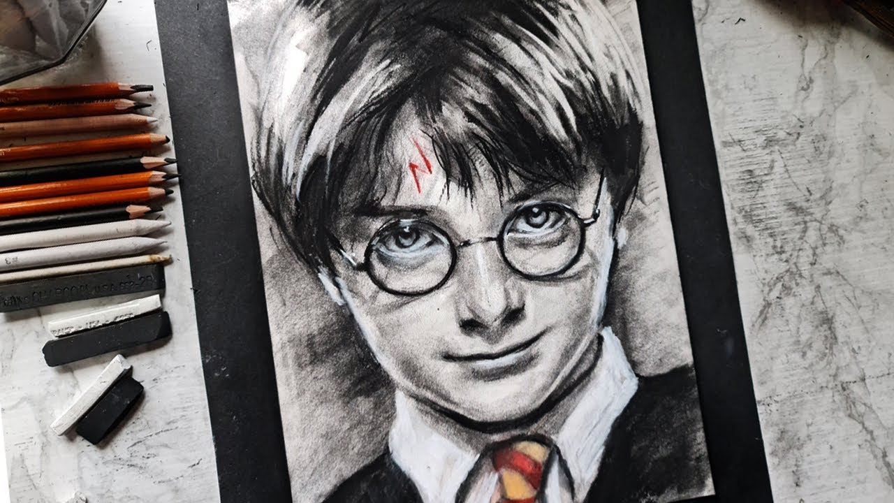 Asmr Realistic Charcoal Drawing No Talking Youtube