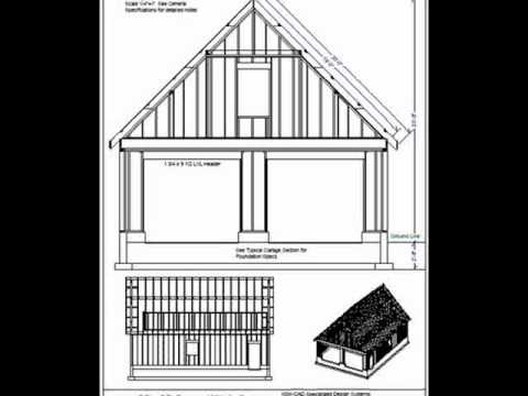 26 X 36 Garage With Loft Youtube