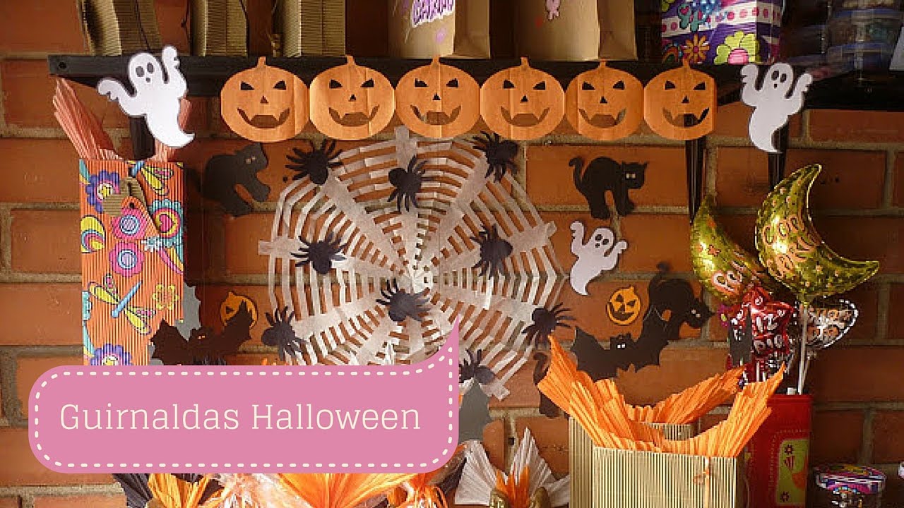 Guirnaldas En Papel Seda Para Halloween Diy 笙 Youtube