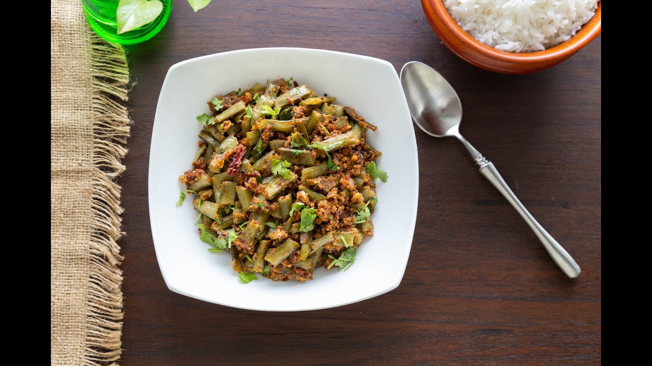 Spicy Cluster Beans Andhra Style Youtube