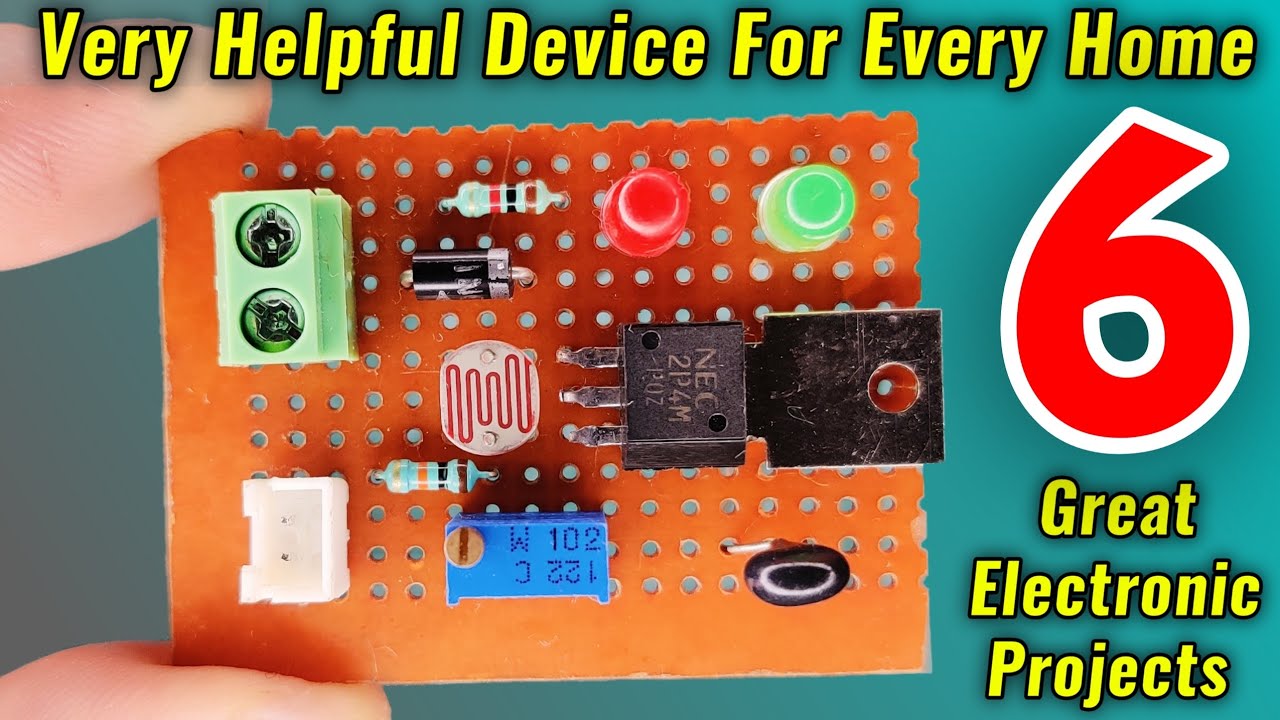 6 Helpful Electronic Projects For Beginners Youtube