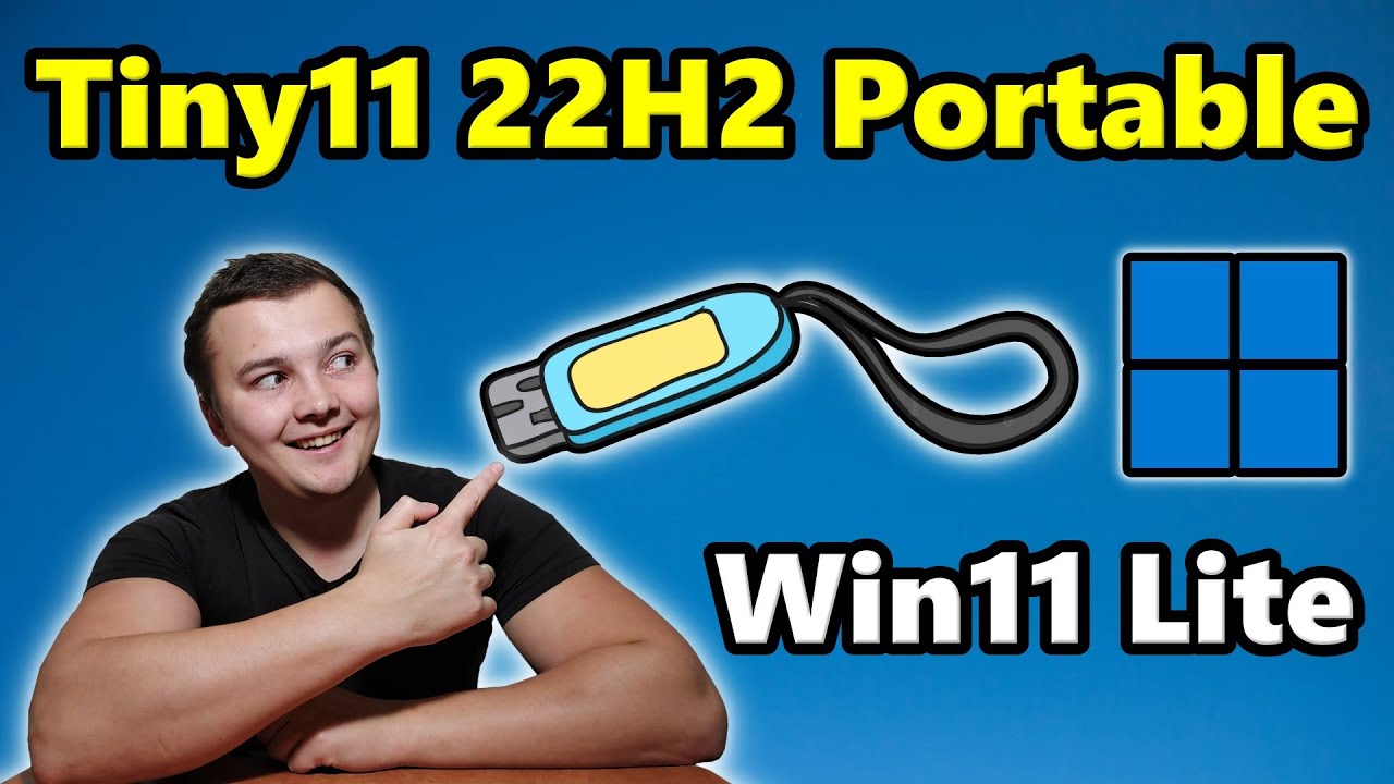 Run Tiny11 22h2 From A Usb Drive Portable Windows11 Youtube