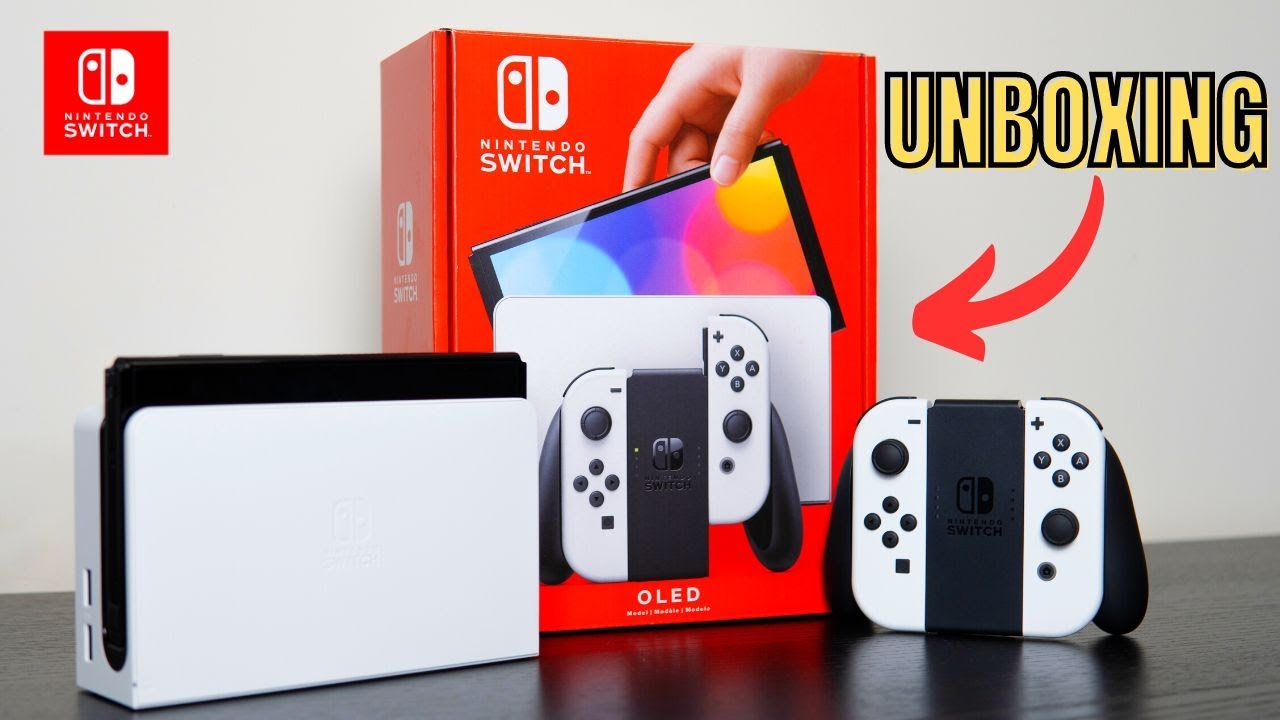 Nintendo Switch Oled Unboxing Setup Youtube