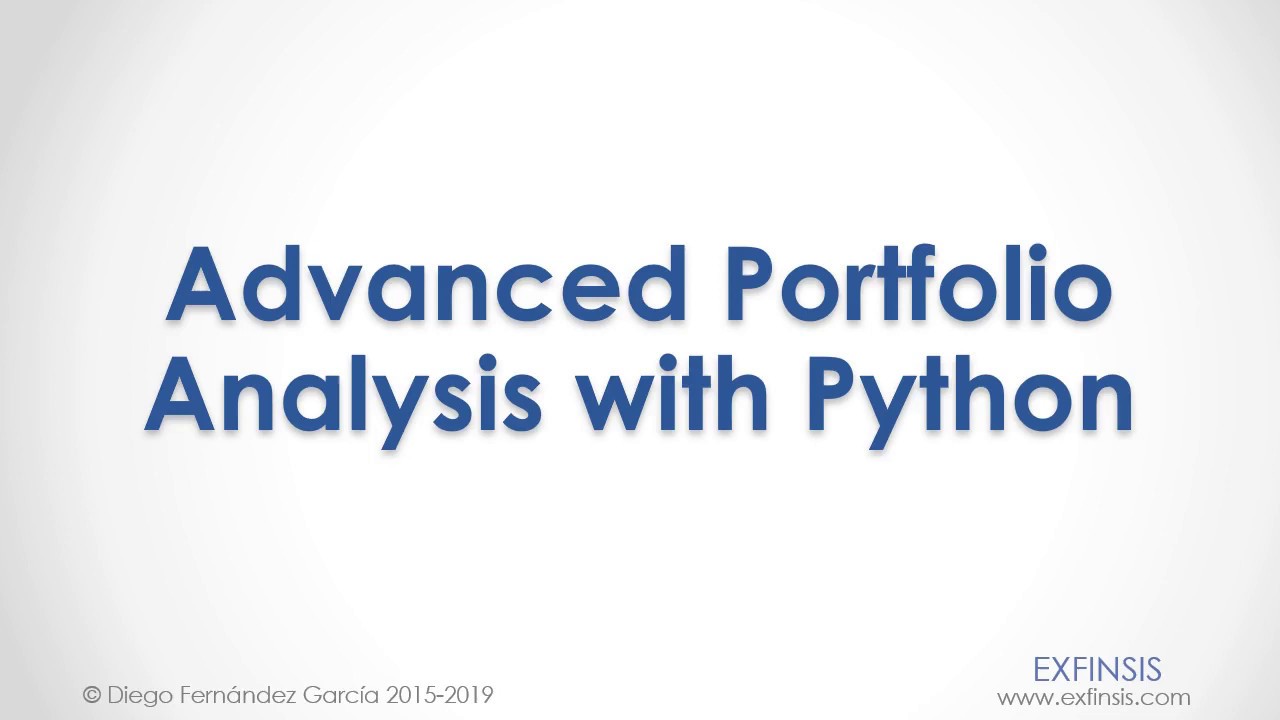 Python Course Advanced Portfolio Analysis Youtube