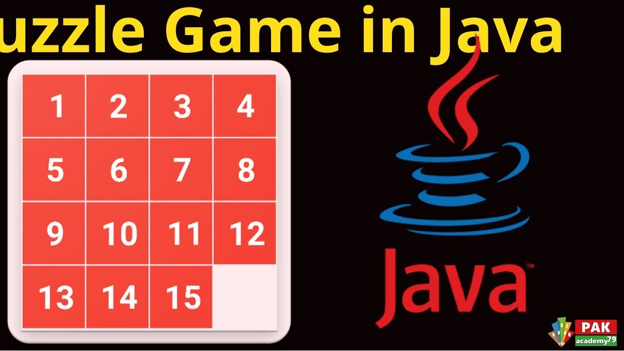 Puzzle Game In Java Using Swing Youtube