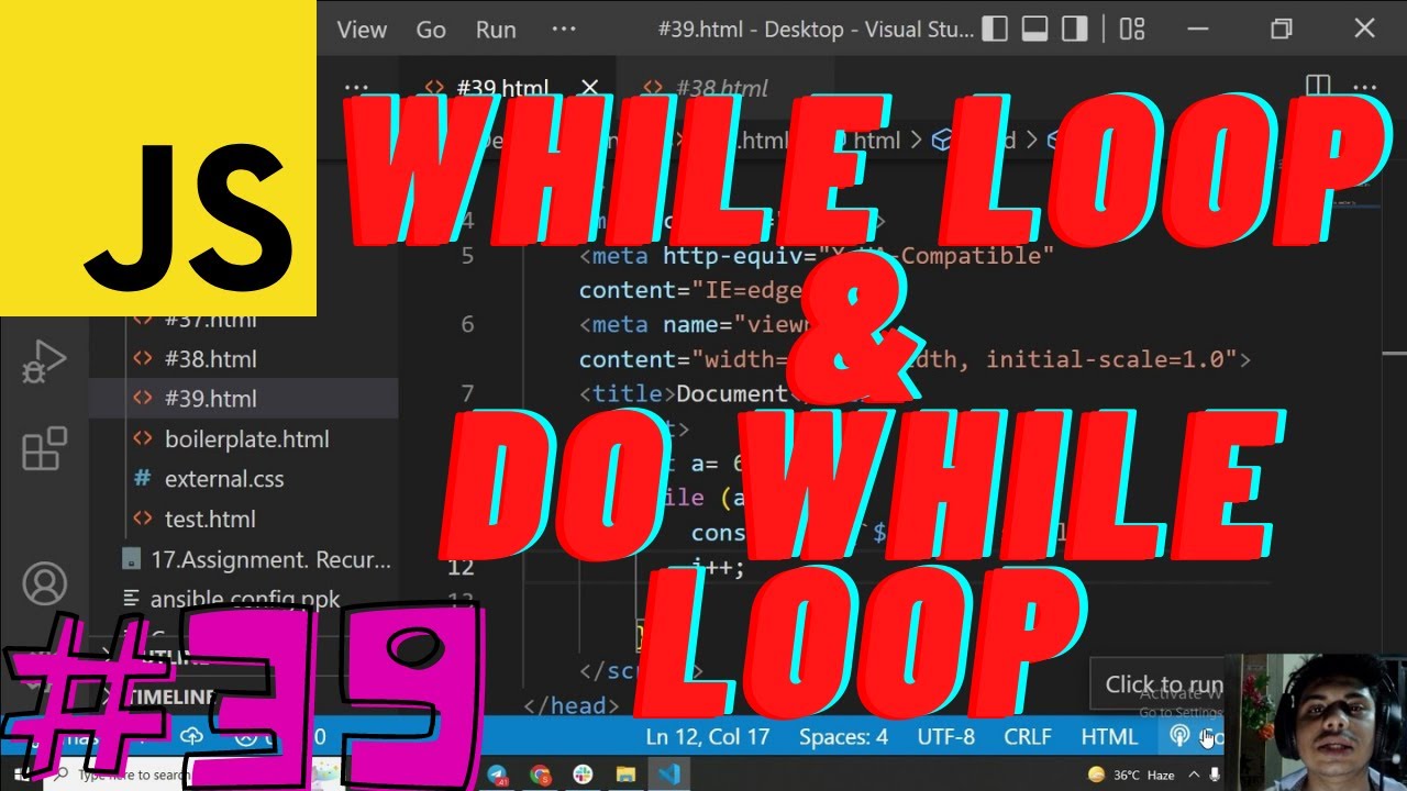 Javascript Css Html 39 While Loop Javascript How To Make Do