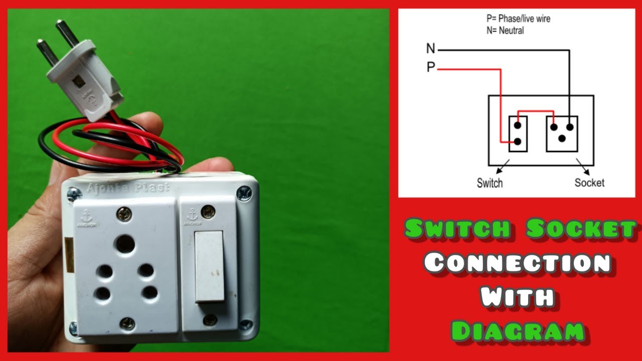 1 Switch 1 Socket Connection How To Connect 1 Switch 1 Socket With