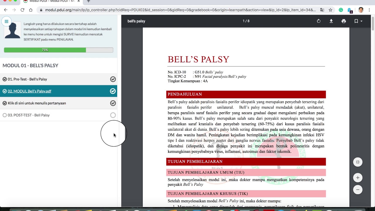Pdui Panduan Mengakses Modul Pdui Via Laptop Youtube