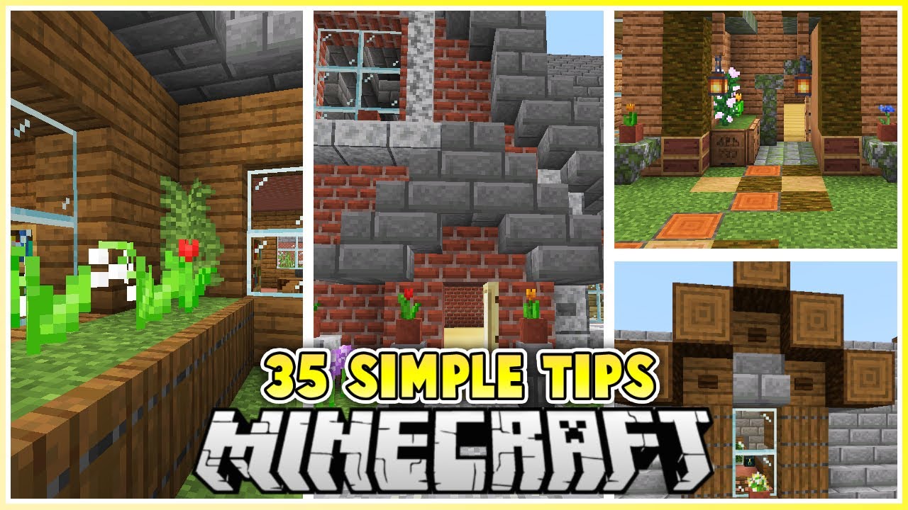 35 Simple Tips To Improve Your Minecraft Builds Youtube