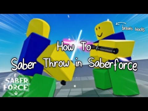 How To Perform A Saber Throw In Saberforce Roblox Youtube