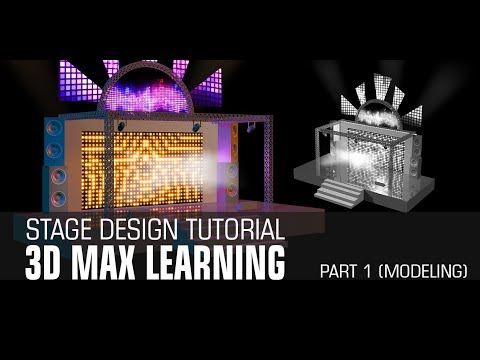 Easy To Design Concert Stage With Basic Tools In 3dmax Part 1 Modeling