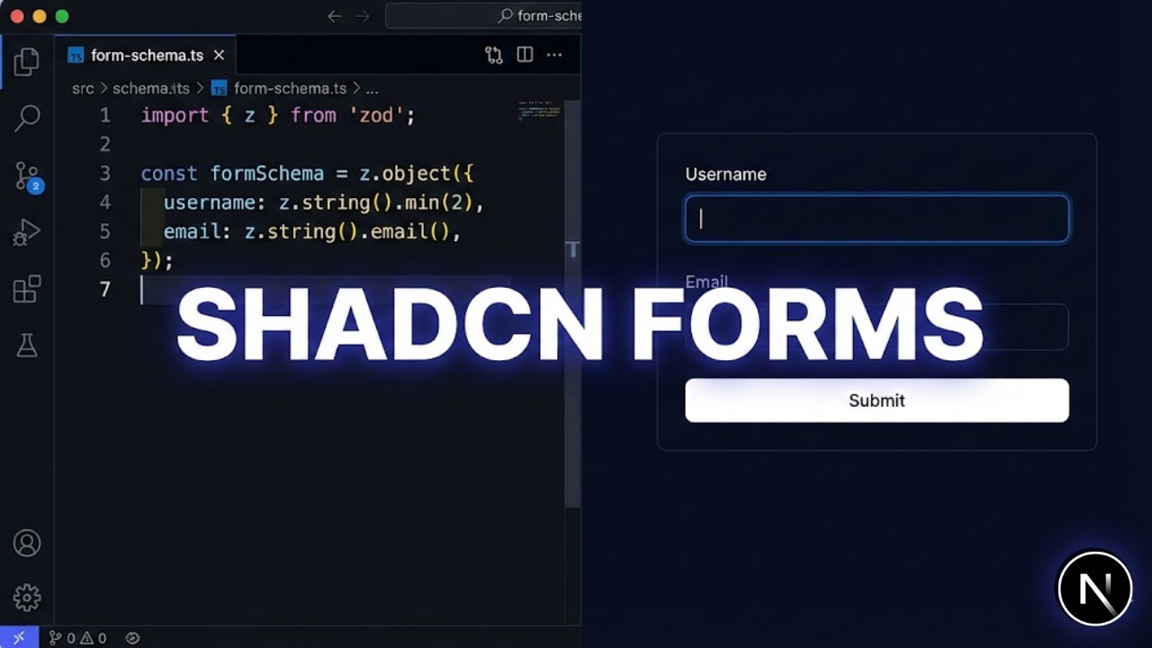 Creating Forms With Shadcn Ui In Your Next Js Projects Part 16 Youtube