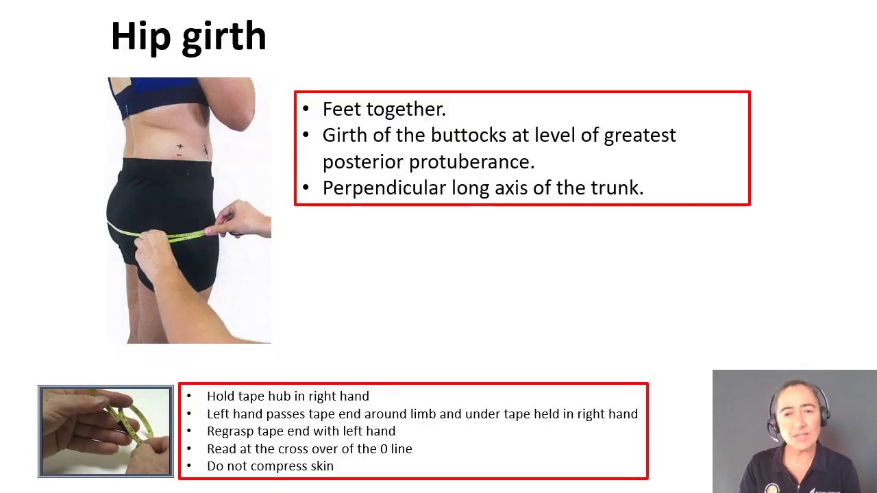 Hip Girth Measurement Technique Youtube