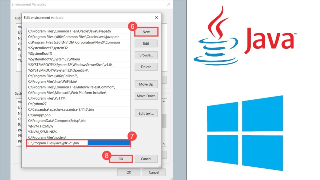 Adding Java To Path Windows